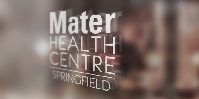 Mater Health Services signage branding | Scarebear