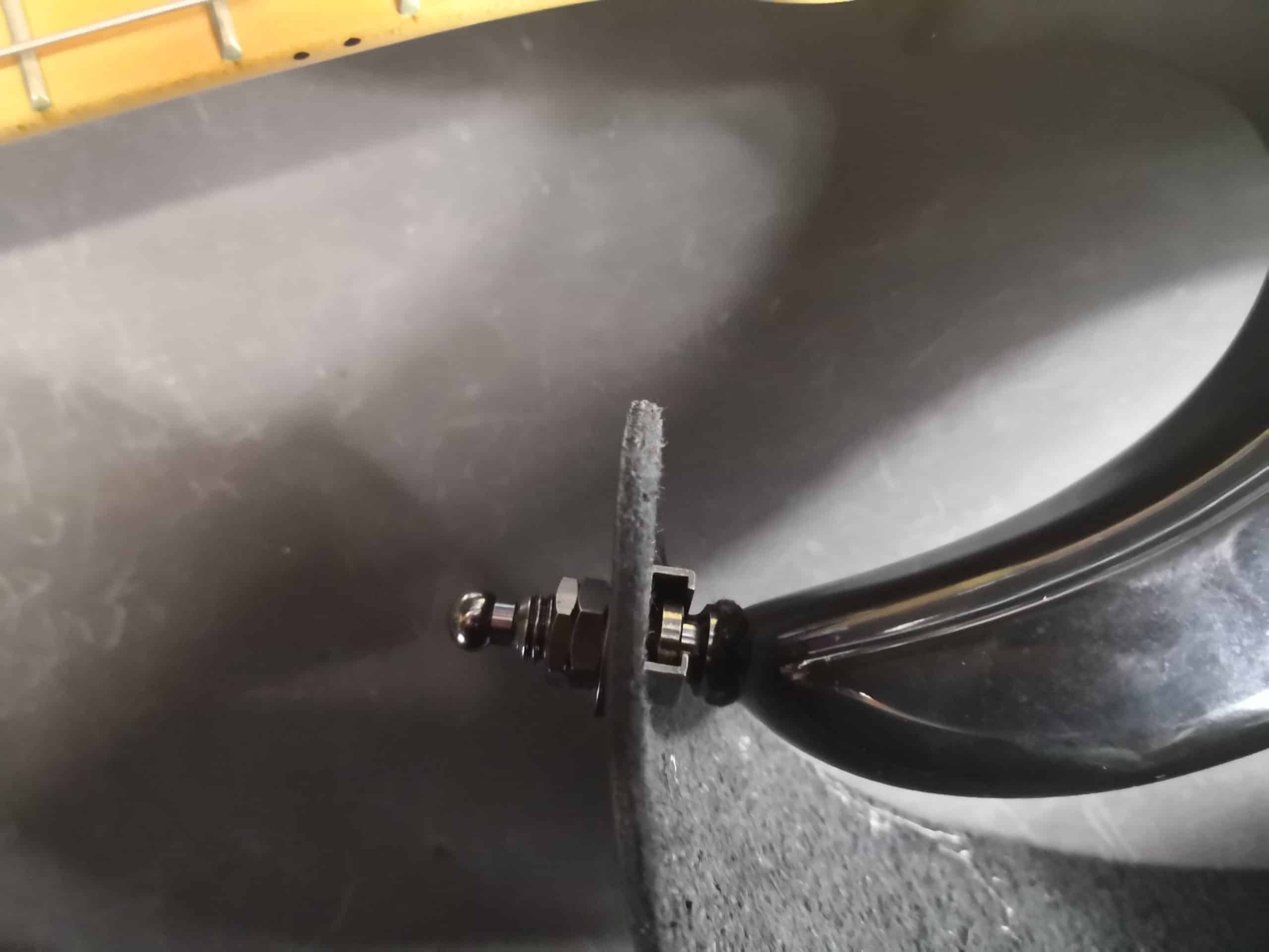 Perfect Lock Bolt guitar strap locks | Scarebear